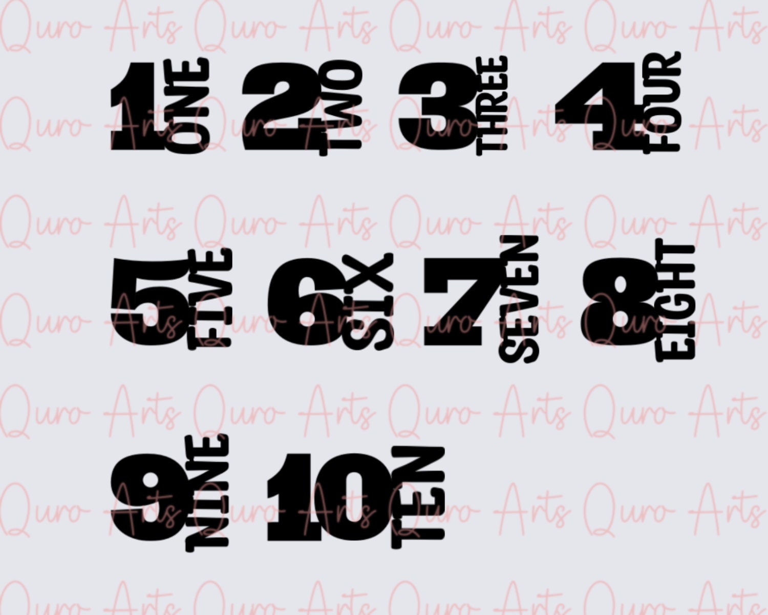 SVG Bundle Number SVG Numbers Clipart Numbers for Cut Dies - Etsy