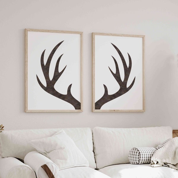 Antler Print - Etsy