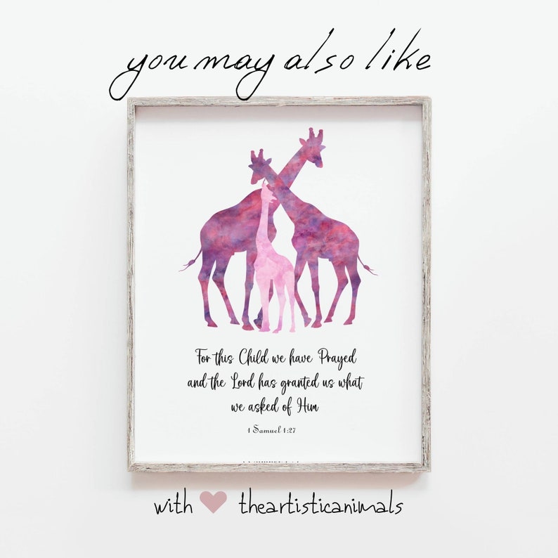 Mama Bear Baby Bear Bible Verse Wall Art Be Strong and | Etsy