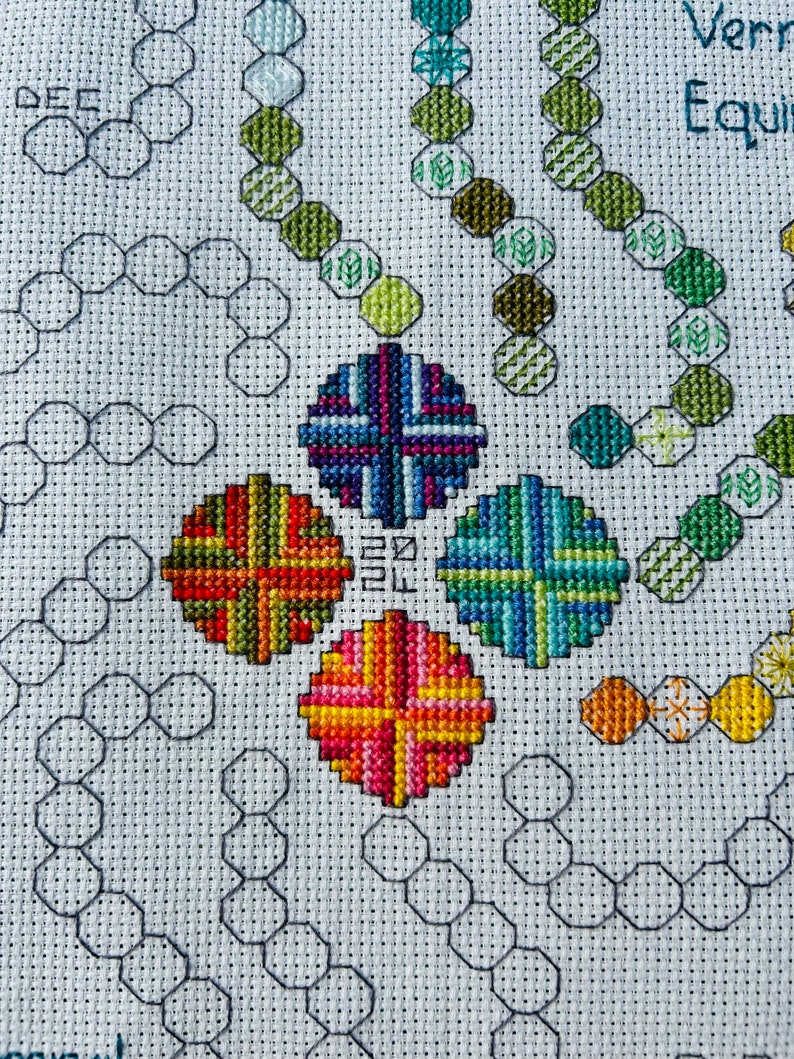Year in Colour - Counted Stitch Chart. Year Temperature Record. PDF ...