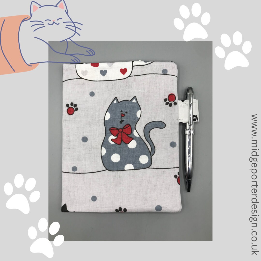 Cartoon Cats - A5 Fabric Organiser/ Craft Organiser/ Traveler's ...