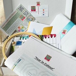 Year in Colour - Counted Stitch Full Kit. Year Temperature Record ...