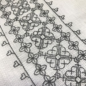 Tudor Valentine - Historical Blackwork Embroidery -elizabethan ...