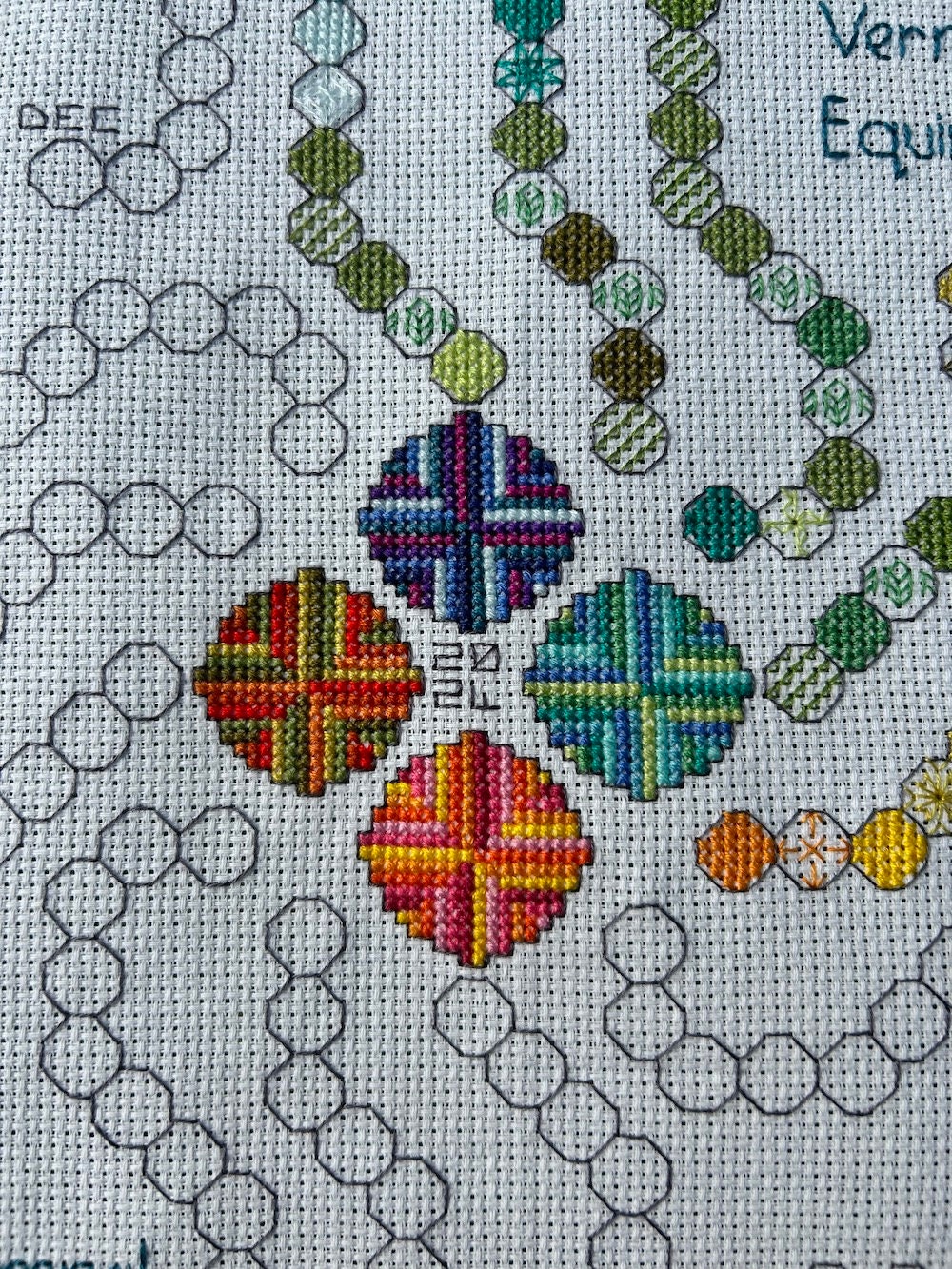 Year in Colour Counted Stitch Full Kit. Year Temperature Record. Craft ...