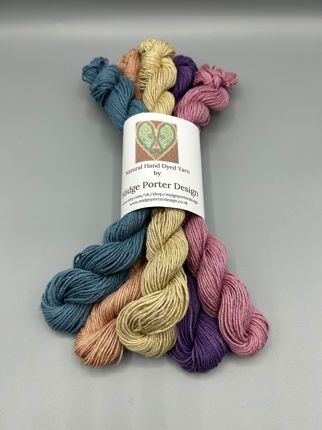 Organic Cotton/ Linen Natural Dyed 5 Colours 4 Ply/ - Etsy