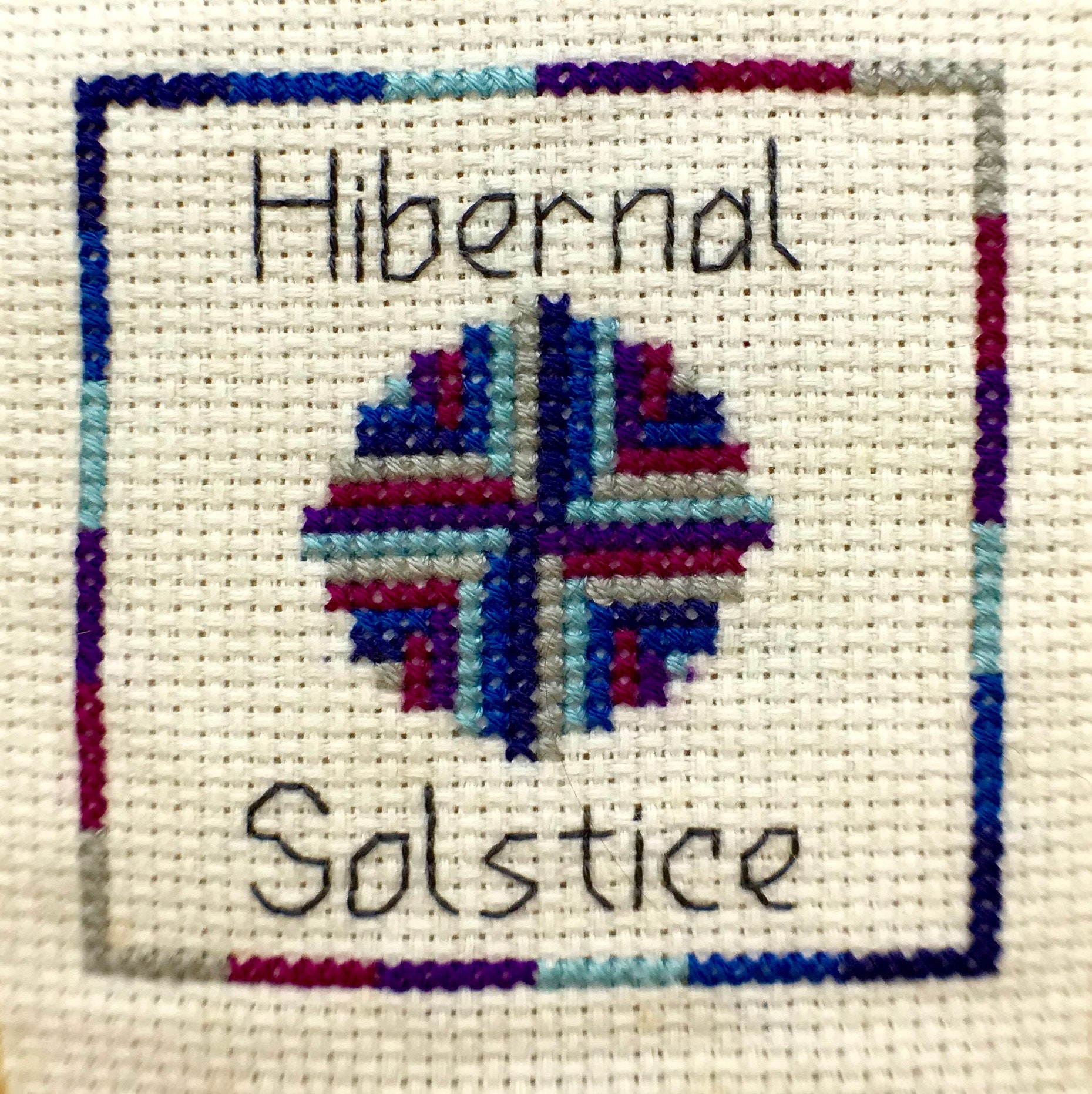 Hibernal Solstice - Cross Stitch Embroidery Design. Full Craft Kit ...