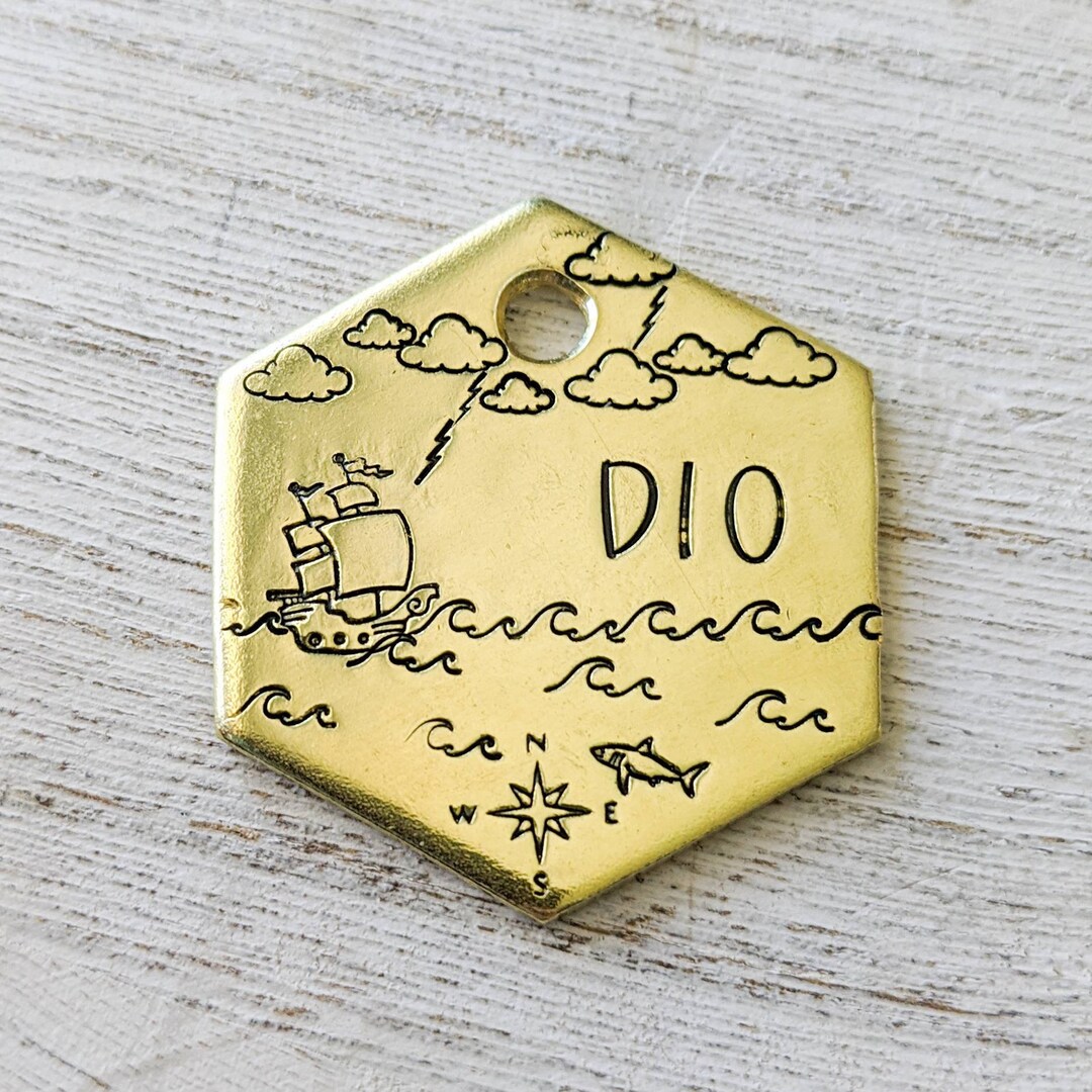 Stormy Sea's - Pet ID Tag - Dog Tag for Dogs - Pet Name Tag - Hand ...