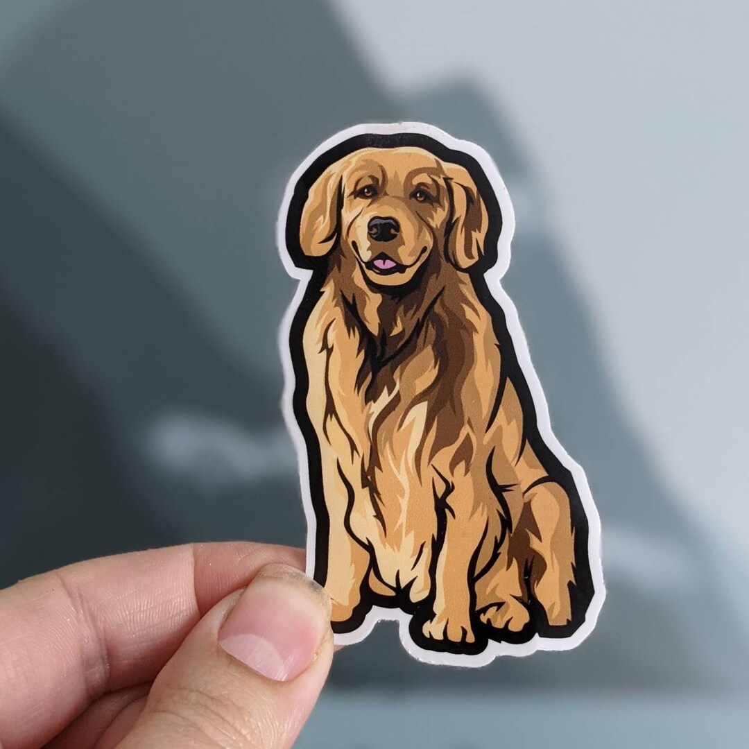 Golden Retriever Sticker - Etsy