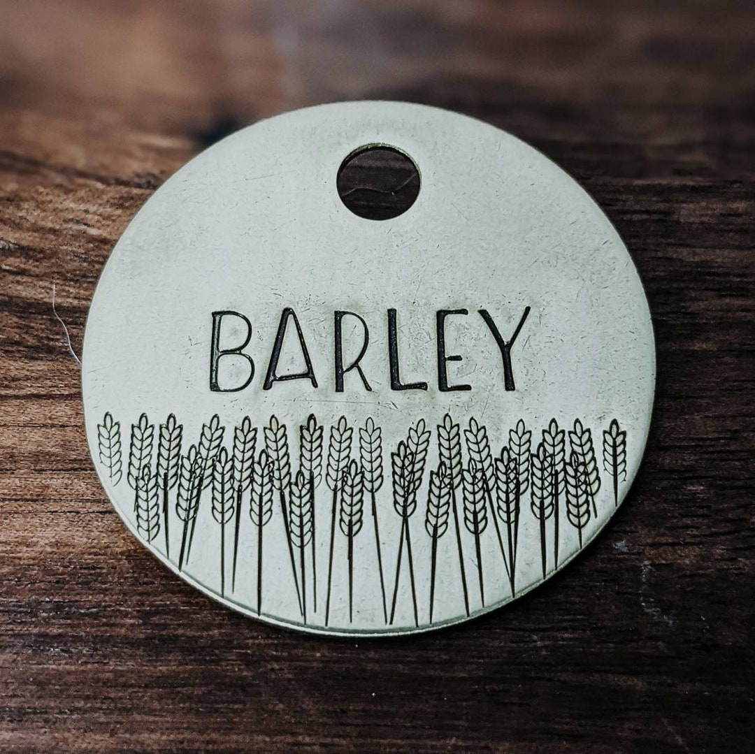 Wheat Field - Pet ID Tag - Dog Tag for Dogs - Pet Name Tag - Hand ...