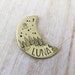 Moon - Pet ID Tag - Dog Tag for Dogs - Pet Name Tag - Hand Stamped ...