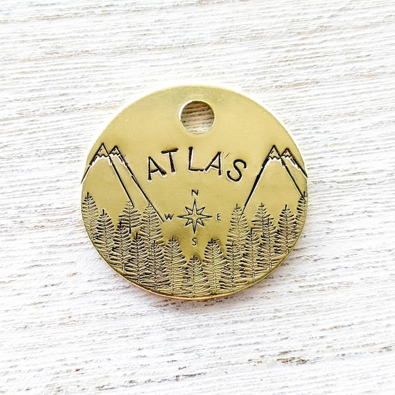 Over the Mountains and Through the Woods ID Tag Name Tag for - Etsy Canada