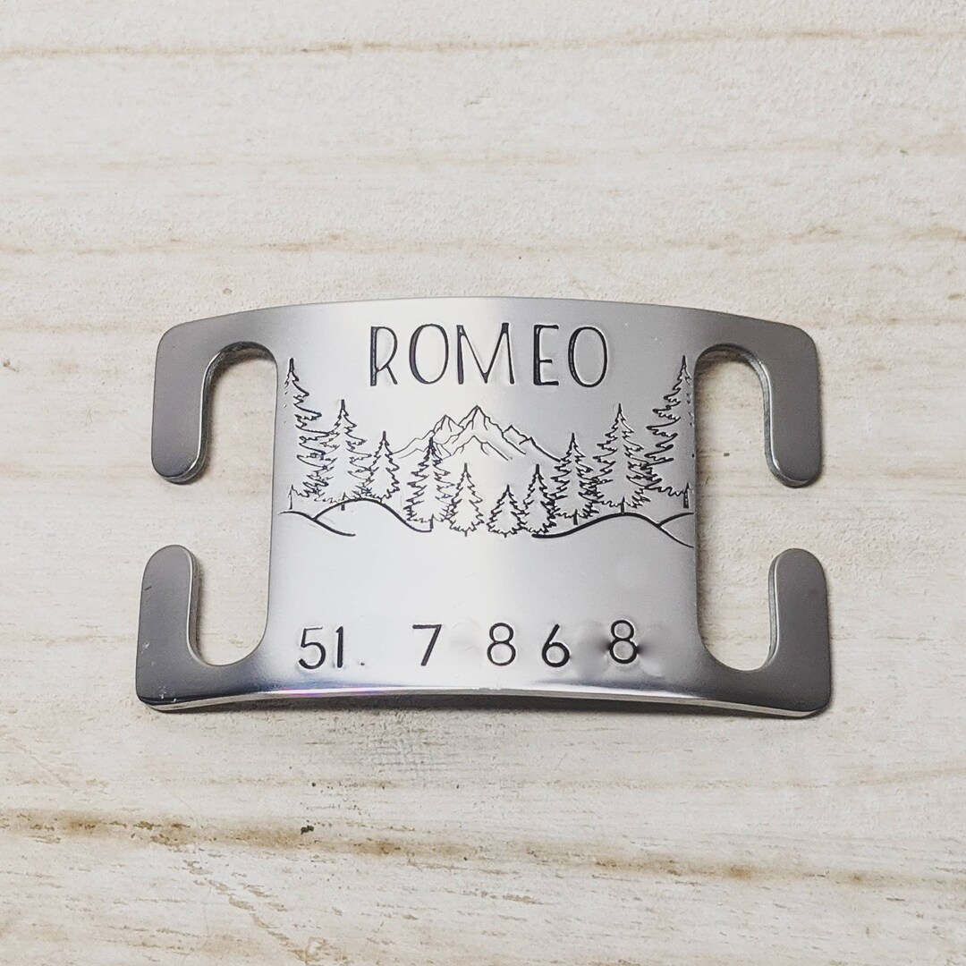 Collar Slide - Pet ID Tag - Dog Tag for Dogs - Pet Name Tag - Hand ... Collar Slide - Pet ID Tag - Dog Tag for Dogs - Pet Name Tag - Hand ...