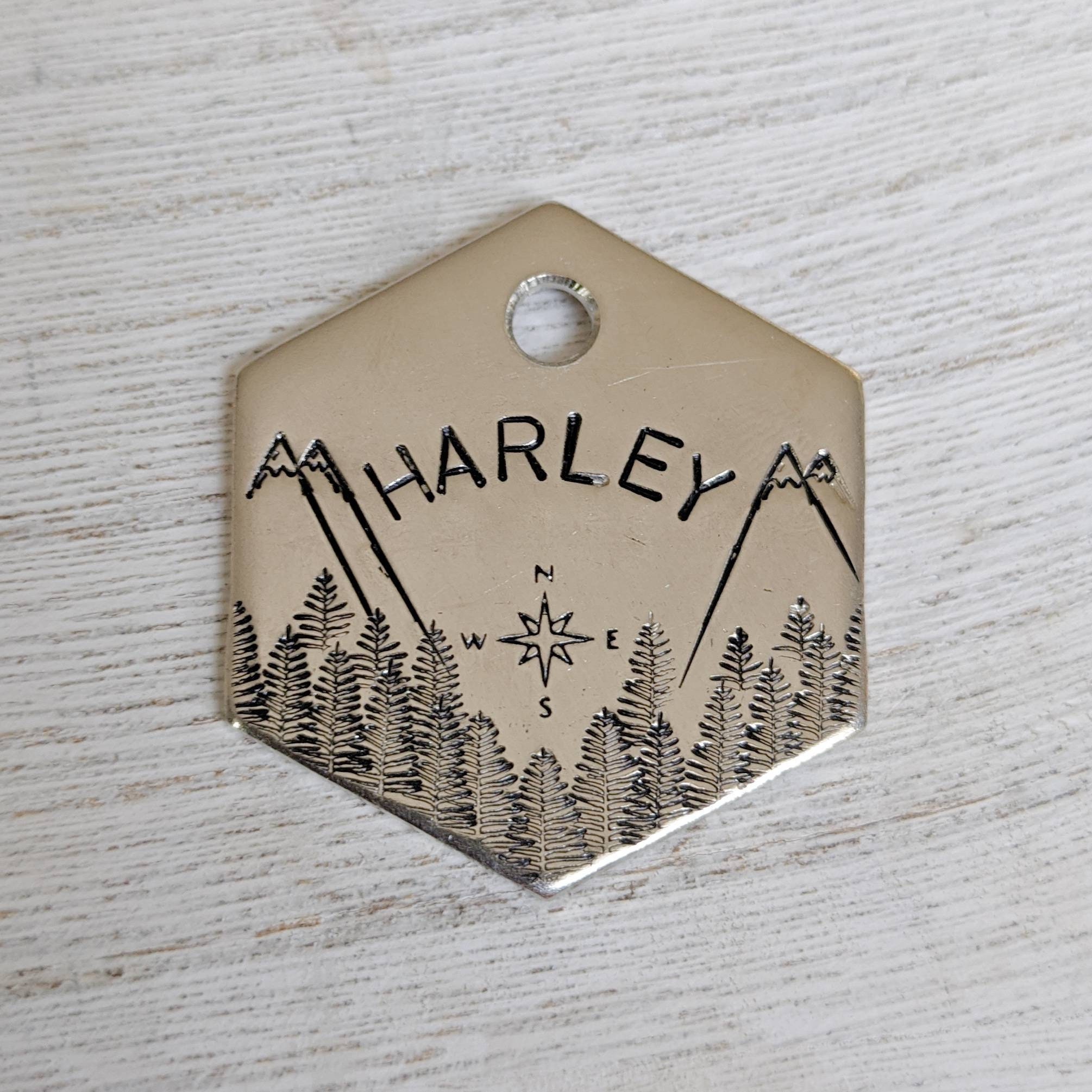 Over the Mountains and Through the Woods ID Tag Name Tag for - Etsy Canada