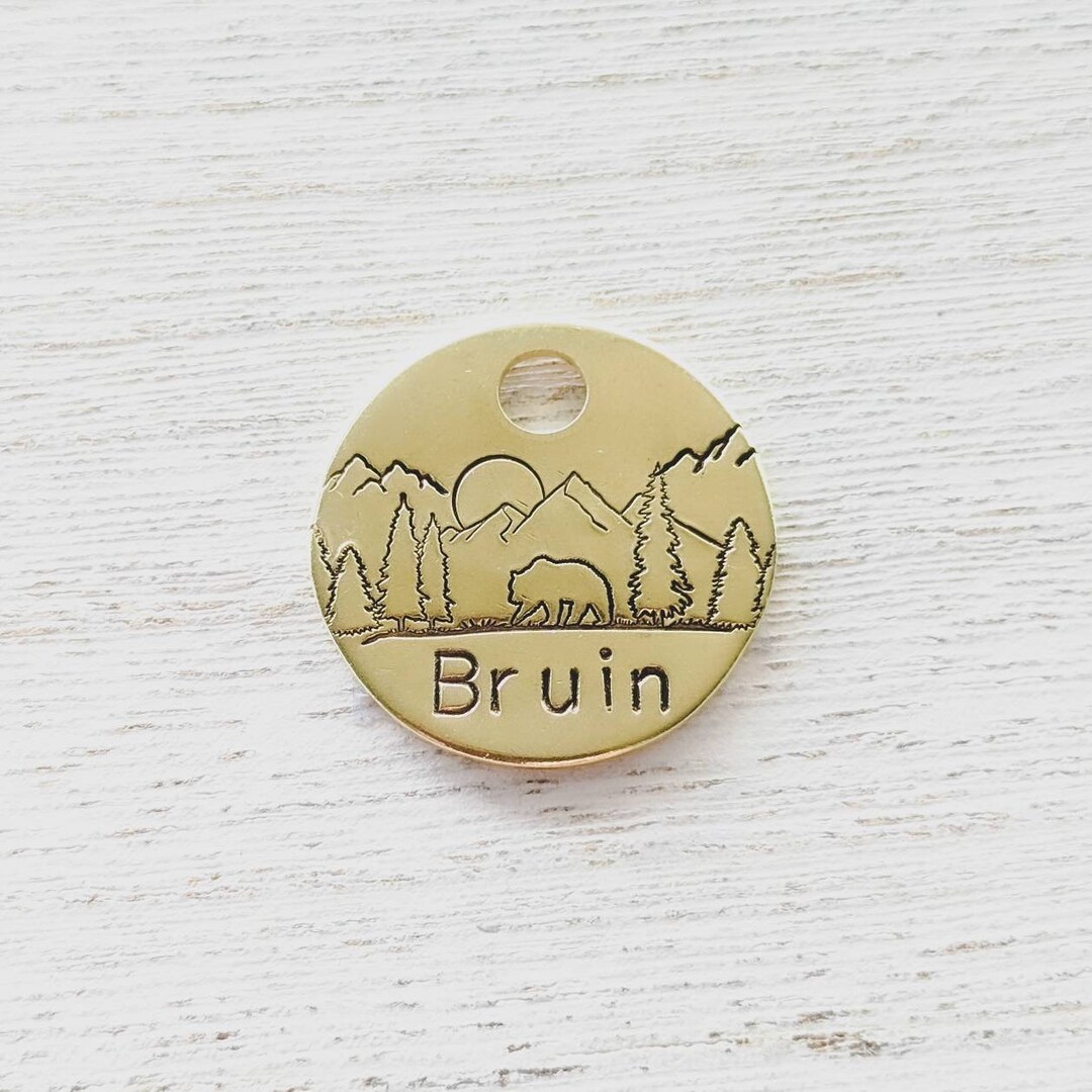Rocky Mountains SMALL - Pet ID Tag - Dog Tag for Dogs - Pet Name Tag ...