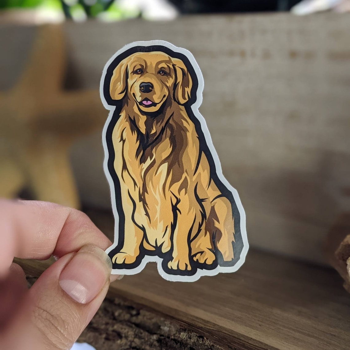 Golden Retriever Sticker - Etsy