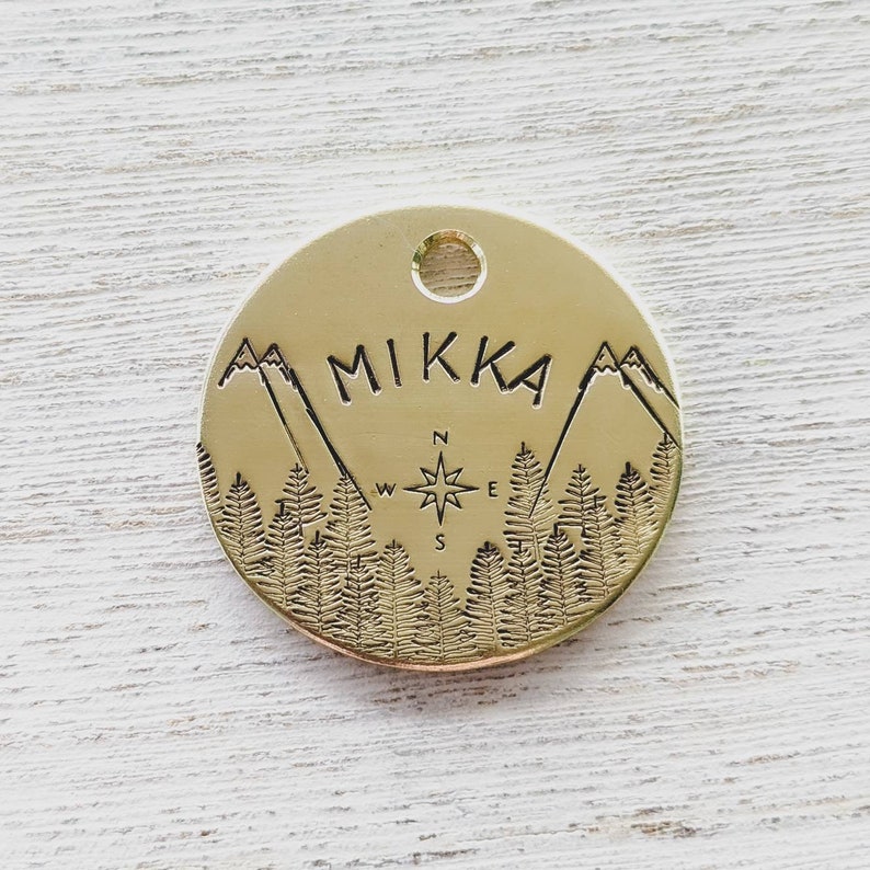 Over the Mountains and Through the Woods ID Tag Name Tag for - Etsy Canada
