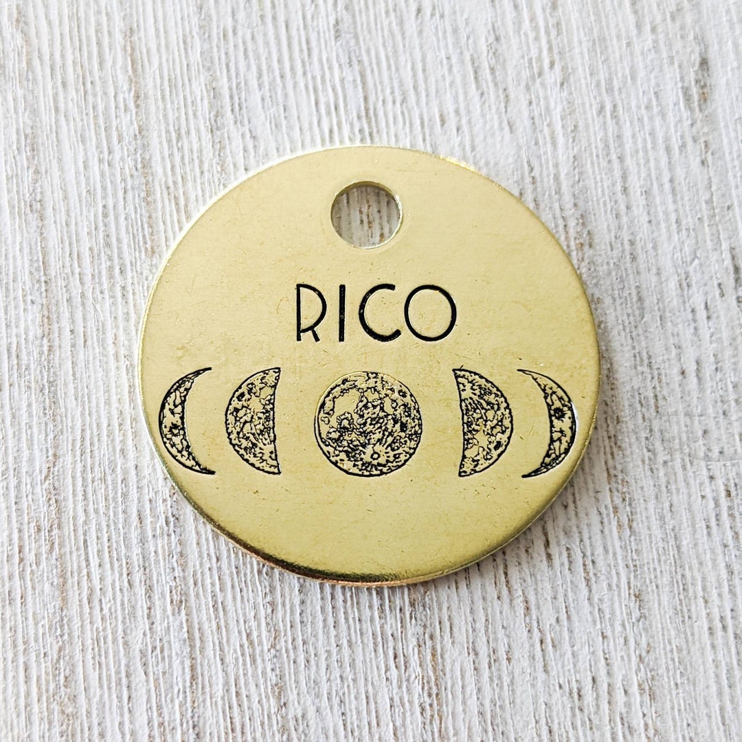 It's Just a Phase - Pet ID Tag - Dog Tag for Dogs - Pet Name Tag - Hand ...