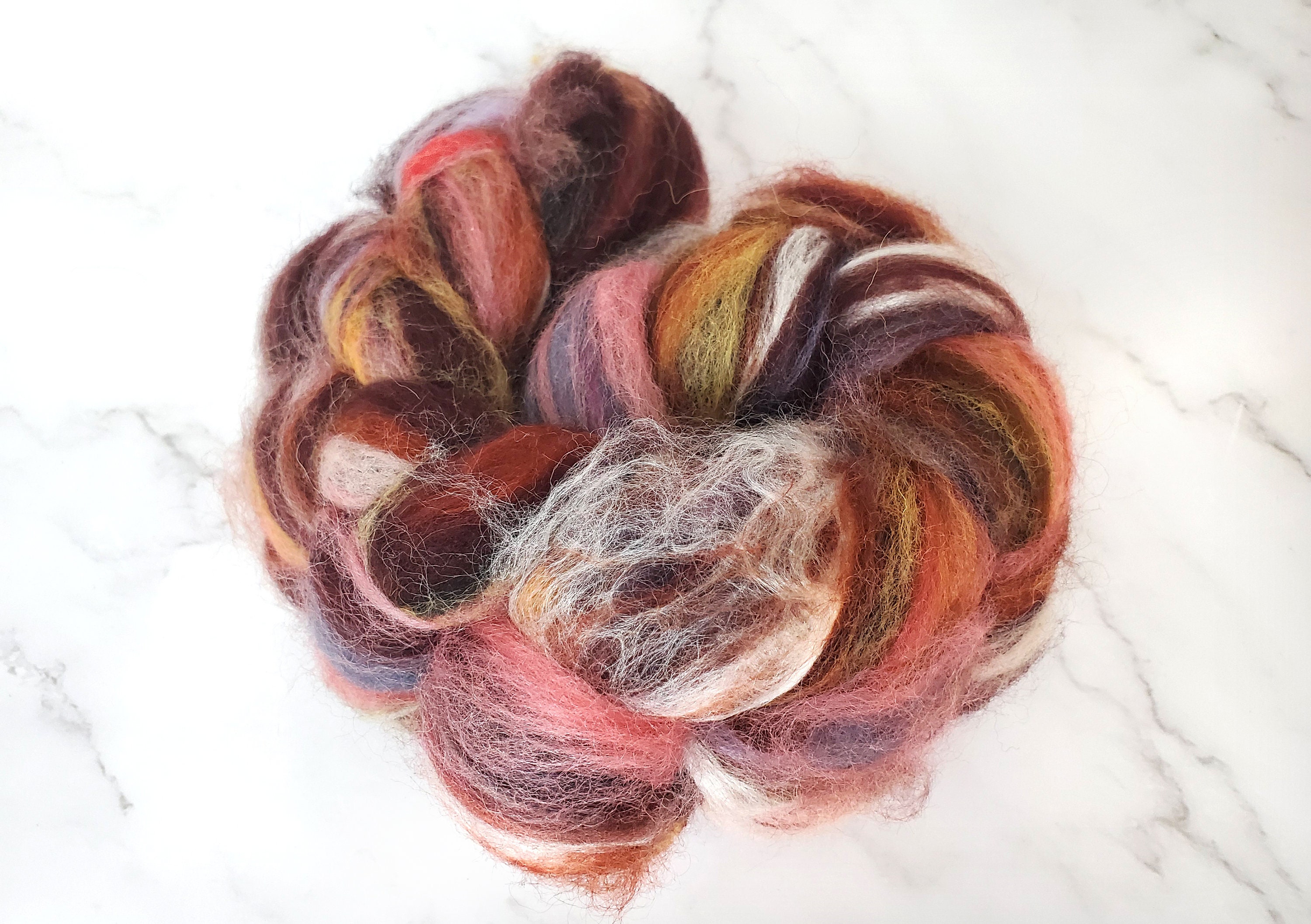 Merino Wool Roving/roving for Spinning/hand Dyed Roving/wool | Etsy