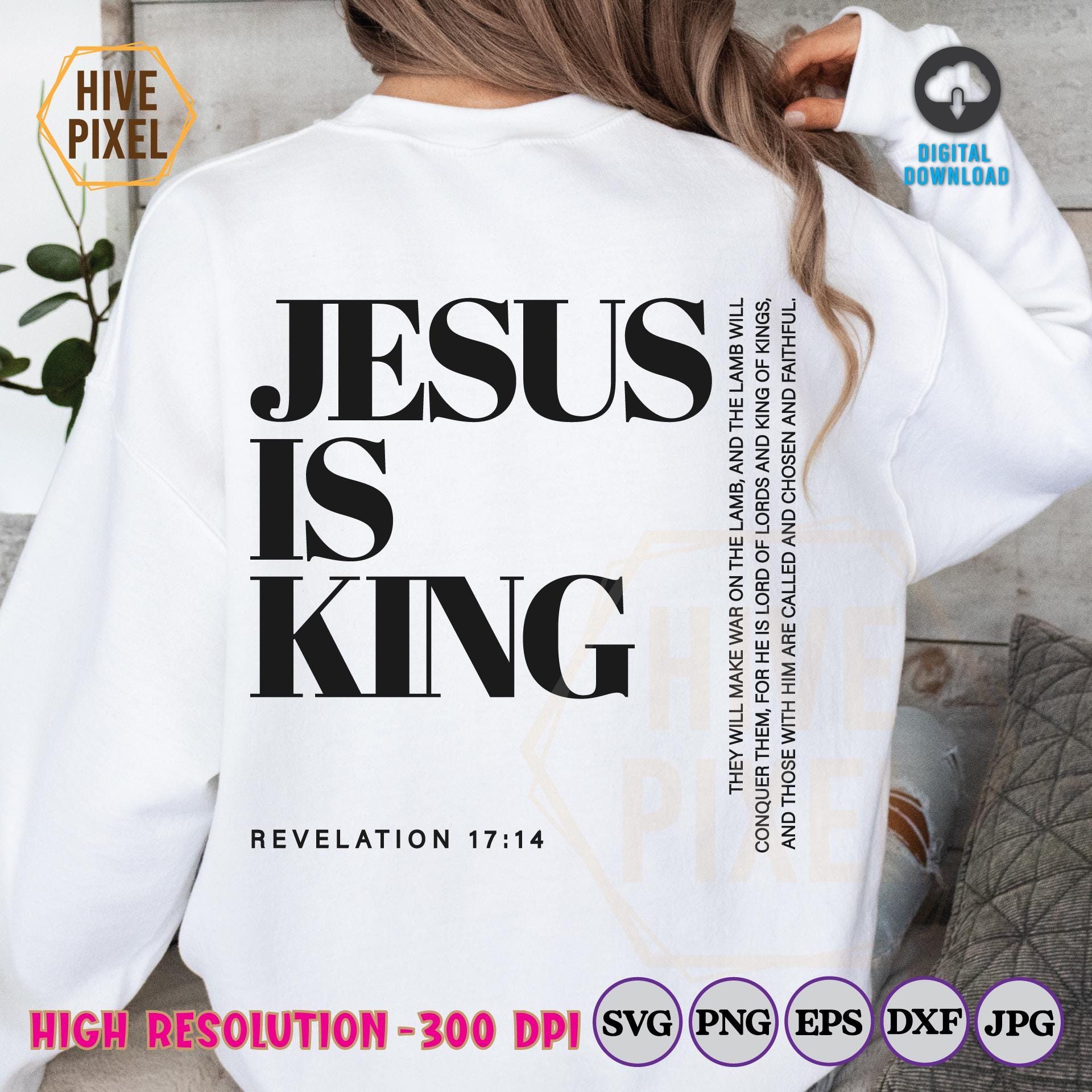 Jesus is King Svg Png, Christian Bible Verse Svg for Cricut,christian ...