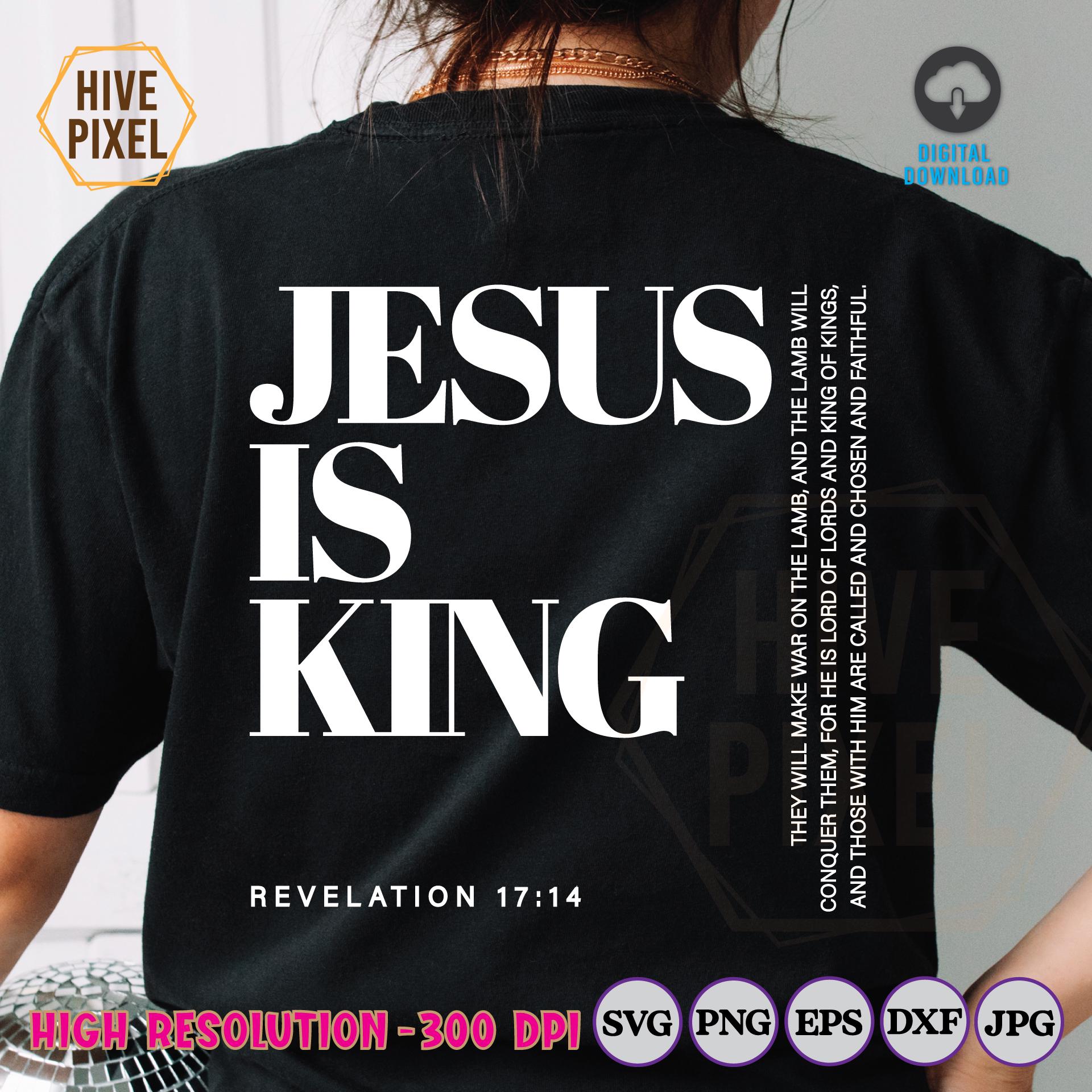 Jesus is King Svg Png, Christian Bible Verse Svg for Cricut,christian ...