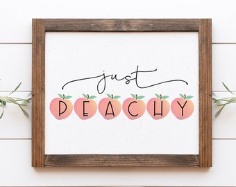 Set of 6 Peach Printables Wall Art Peachy Clean (Download Now) - Etsy