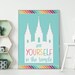 See Yourself in the Temple Printable, LDS Salt Lake Temple Rainbow Wall ...