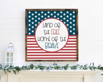 Land of the Free Printable - Etsy