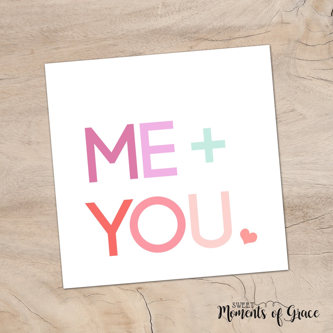 Me and You Valentine's Day Printable Wall Art Rainbow - Etsy