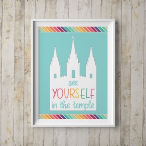See Yourself in the Temple Printable, LDS Salt Lake Temple Rainbow Wall ...