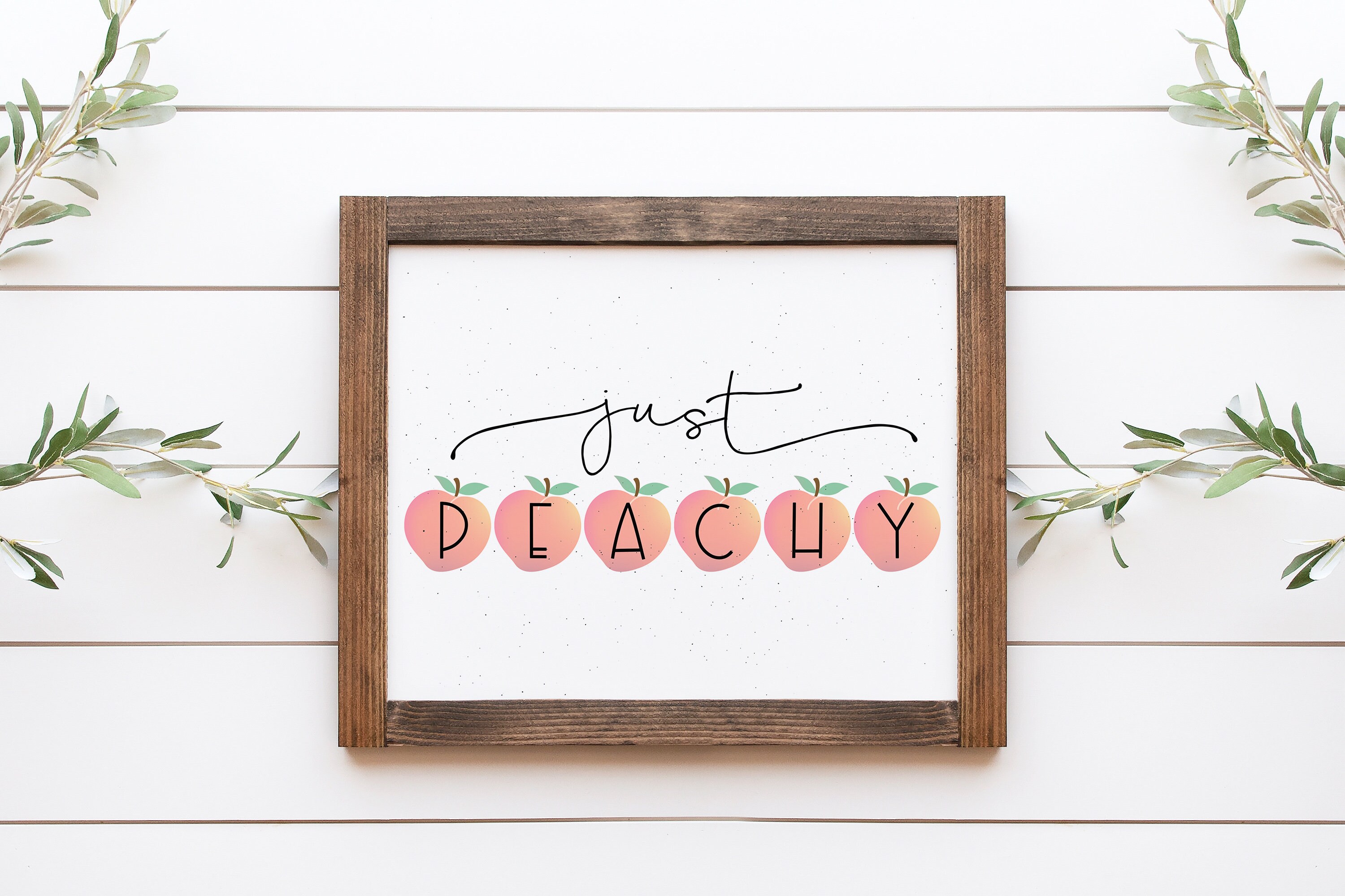 Just Peachy Printable Wall Art Peach Tier Tray Decoration - Etsy France