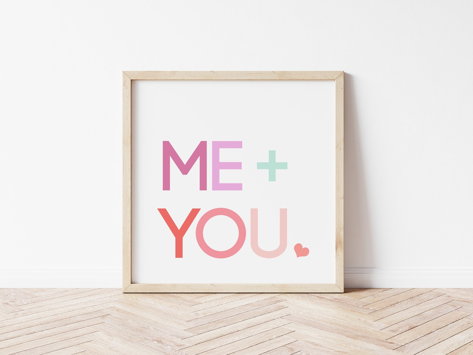 Me and You Valentine's Day Printable Wall Art Rainbow - Etsy