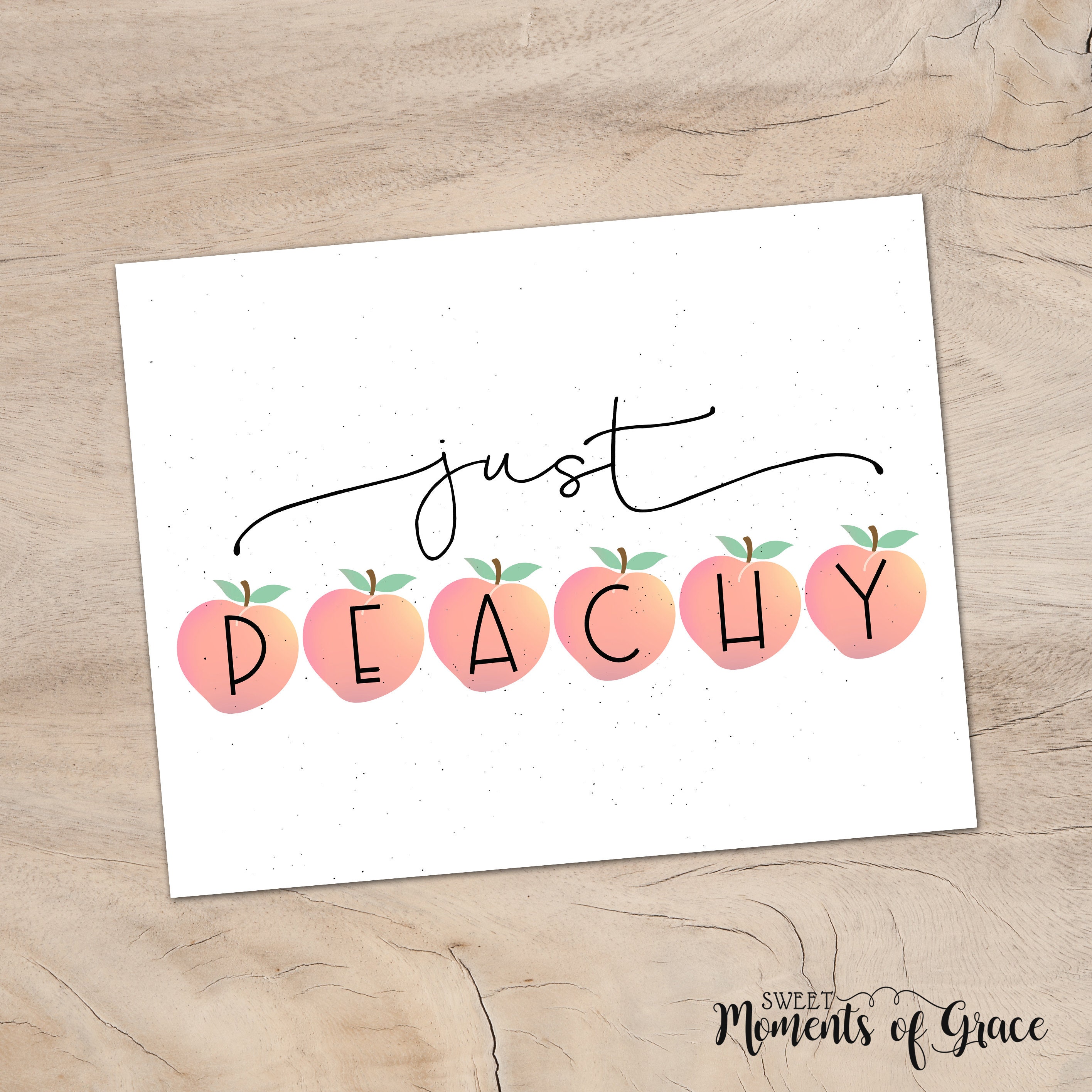 Just Peachy Printable Wall Art Peach Tier Tray Decoration - Etsy France