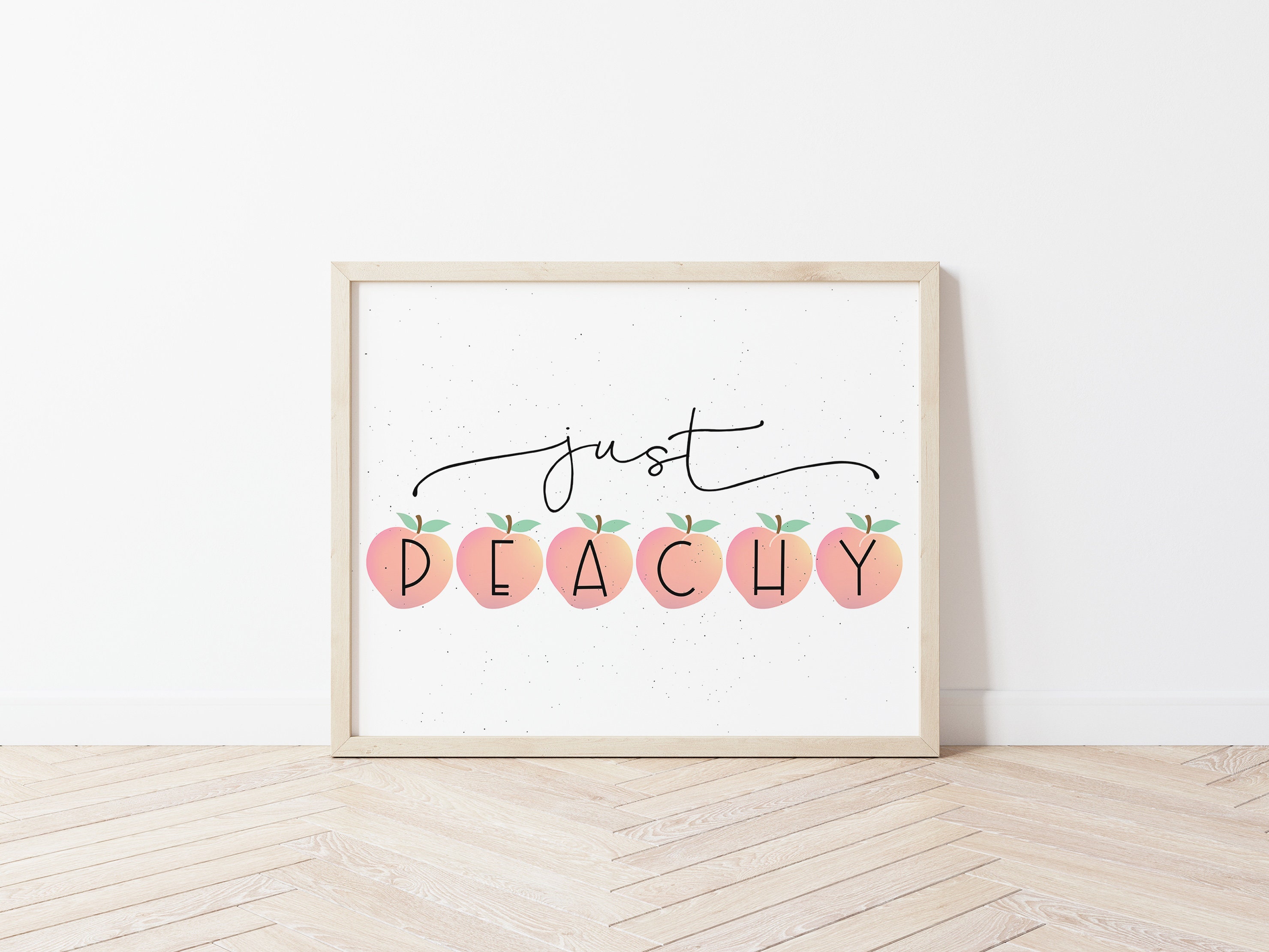 Just Peachy Printable Wall Art Peach Tier Tray Decoration - Etsy France