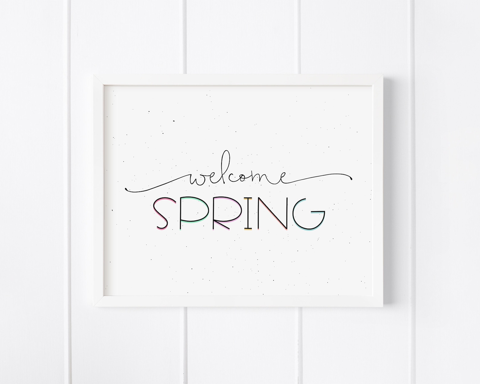 Welcome Spring Printable Wall Art Spring Home Decor - Etsy