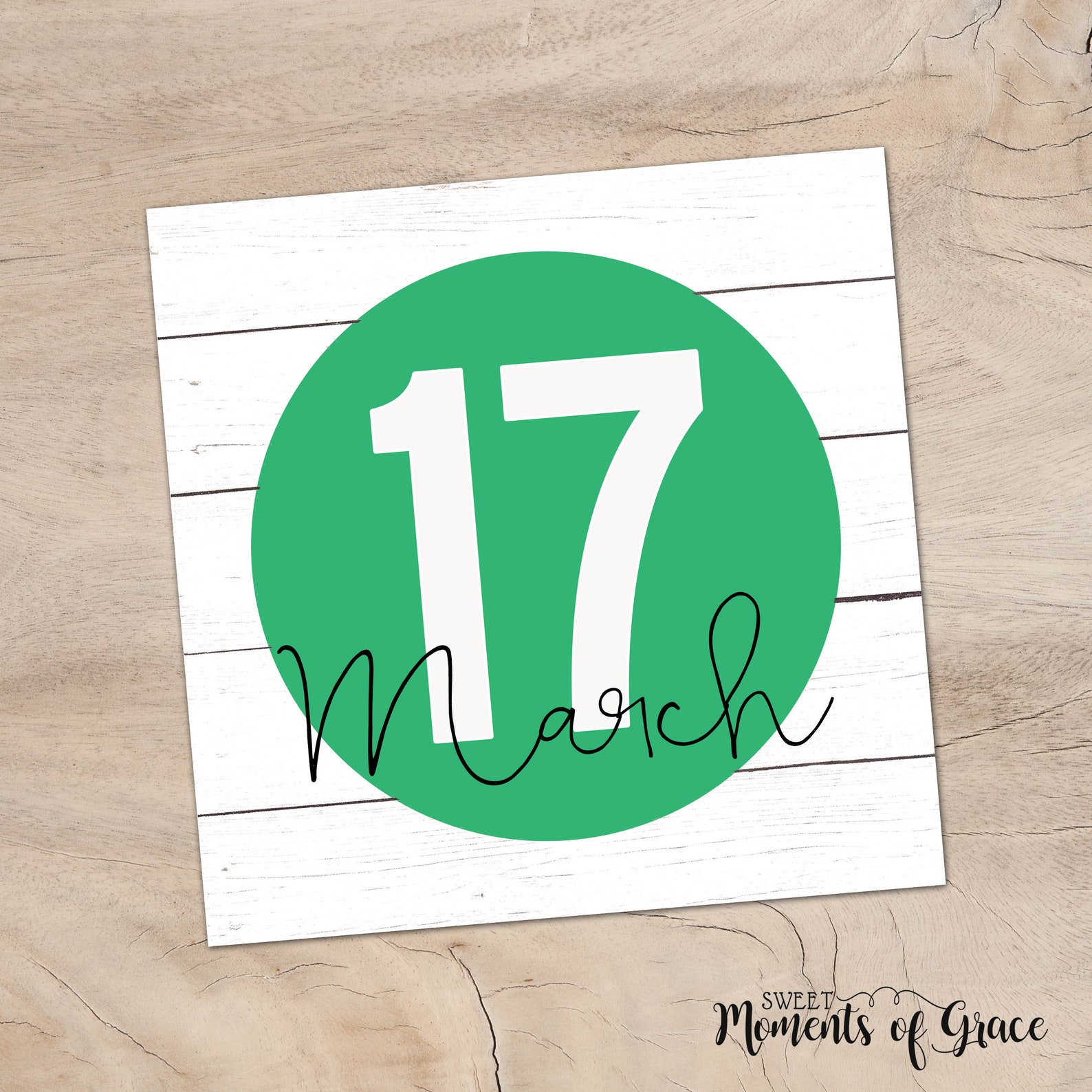 March 17th Saint Patrick's Day Printable Wall Art | Etsy