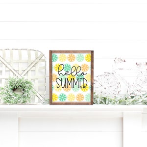 Hello Summer Printable Wall Art Lemon and Lime Slices Wall - Etsy