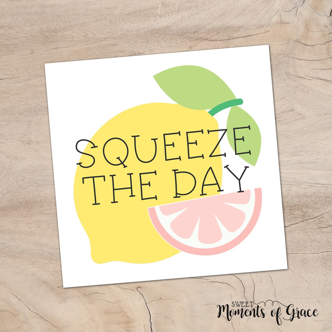 Squeeze the Day Printable Wall Art Lemonade Stand Sign | Etsy