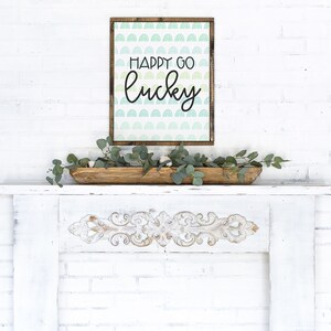 Happy Go Lucky Saint Patrick's Day Printable Wall Art W/ - Etsy