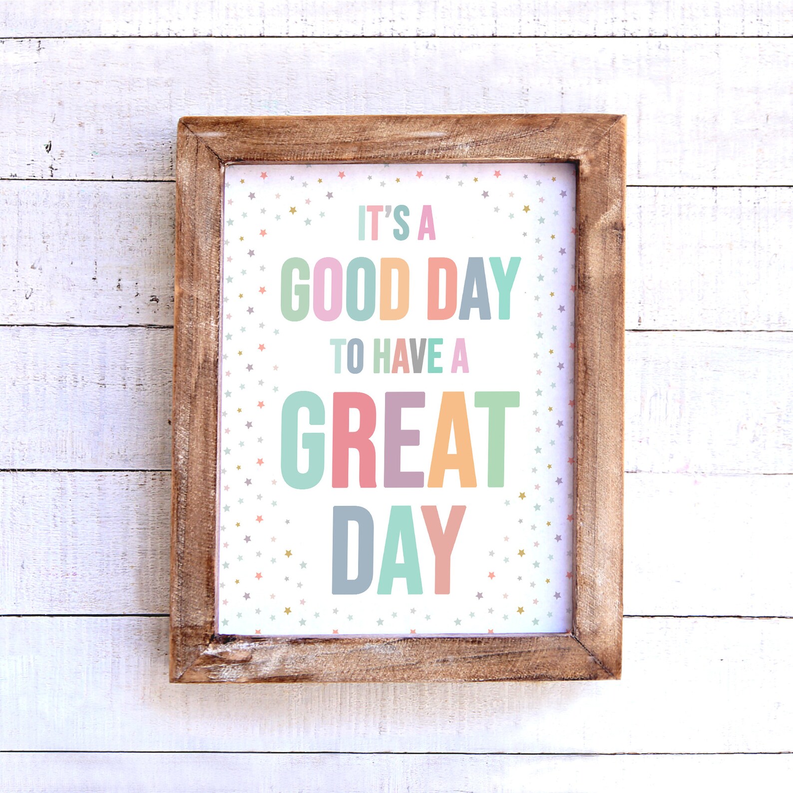 Motivational Classroom Poster, It's a Good Day, Printable Wall Art (PDF ...