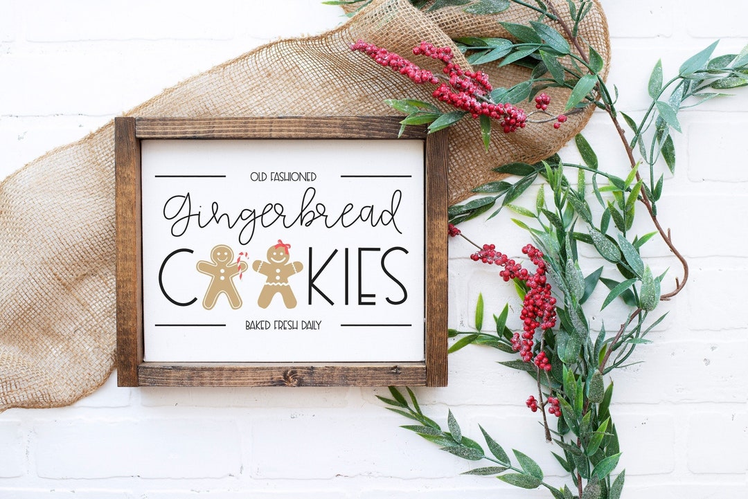 Old Fashioned Gingerbread Cookies Printable Wall Art - Etsy