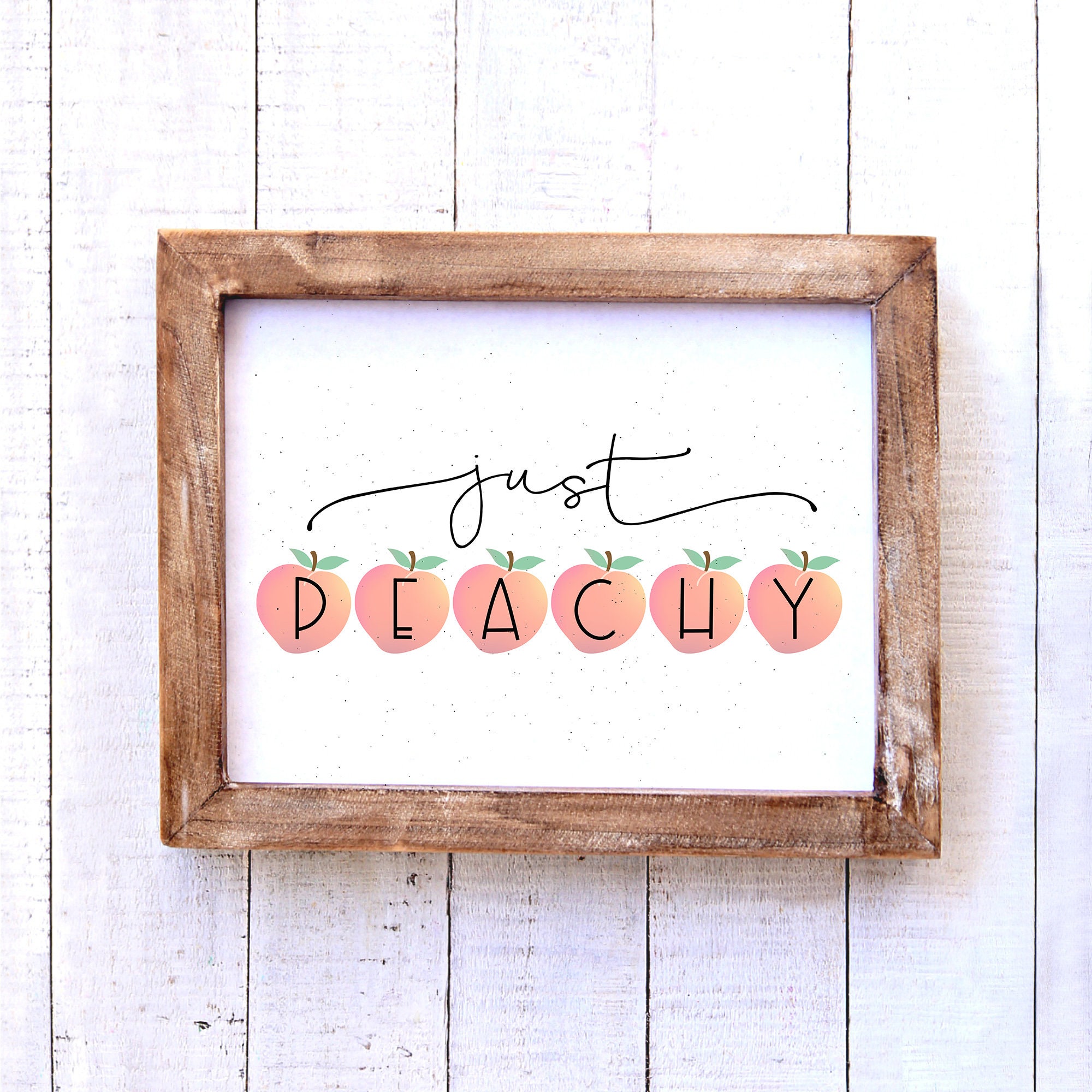 Just Peachy Printable Wall Art Peach Tier Tray Decoration - Etsy France