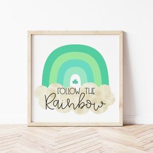 Ombre Green Follow the Rainbow Saint Patrick's Day - Etsy