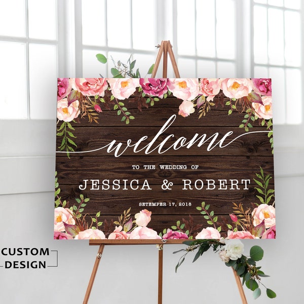Rustic Wedding Signs - Etsy UK