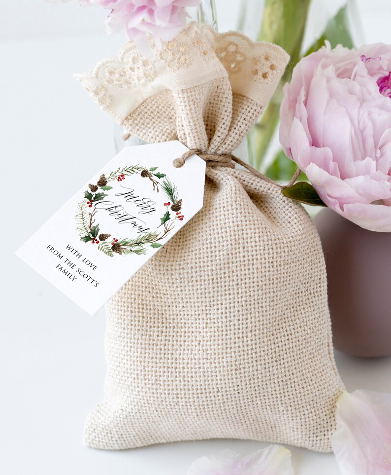 Christmas Tag Template Rustic Christmas Gift Tags - Etsy