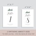 Pine Tree Table Number Template, Christmas Table Number, Wedding Table ...
