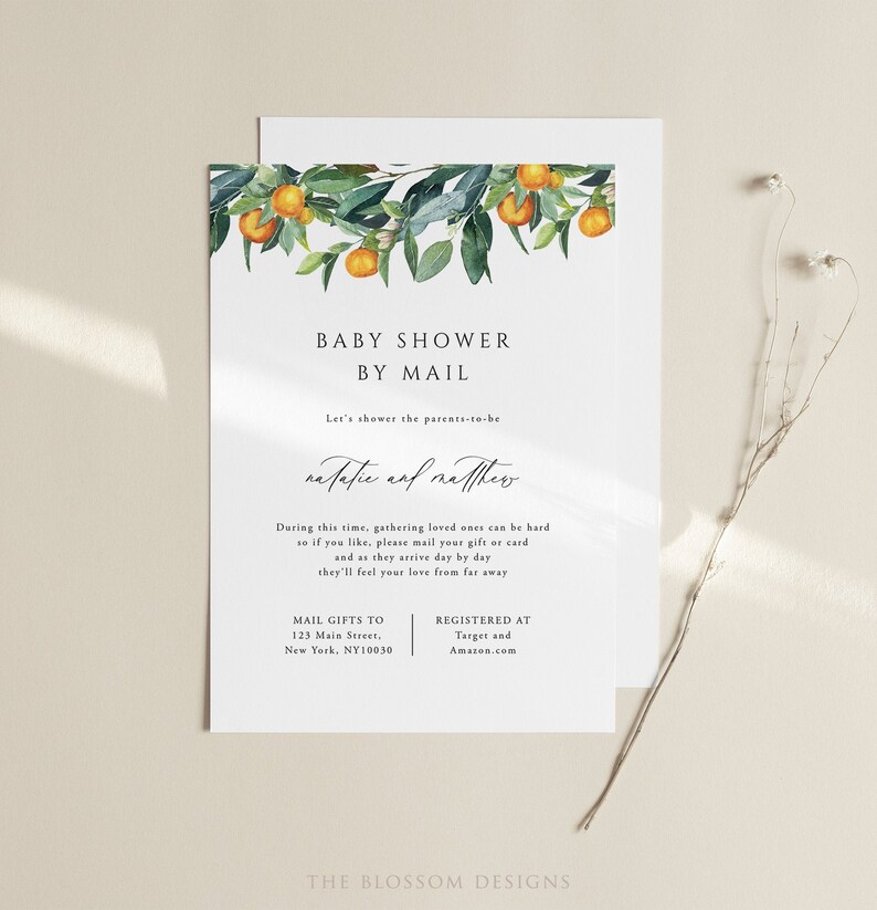 Baby Shower by Mail Invitation Shower by Mail Invitation - Etsy