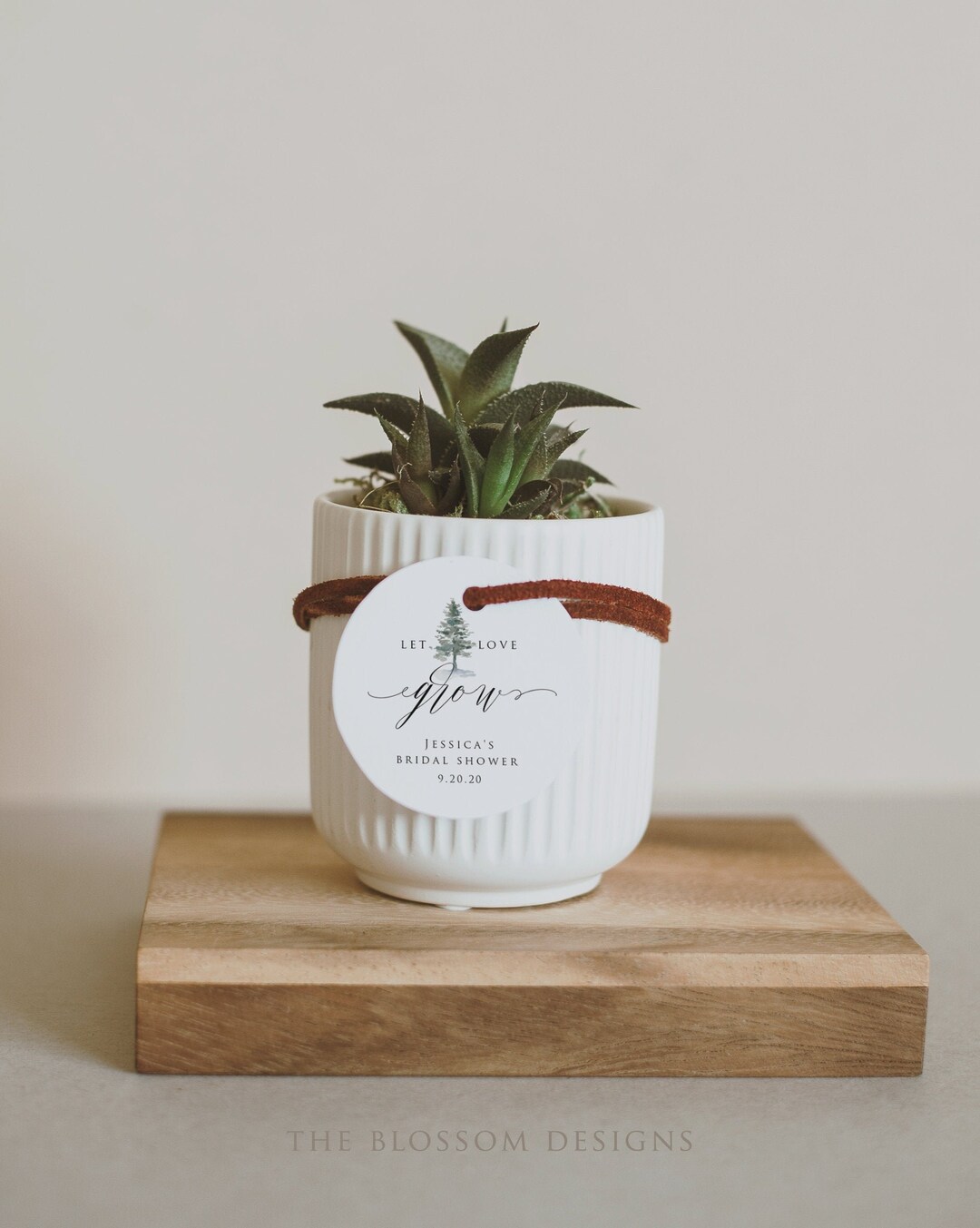 Modelo de etiqueta para chá de panela, etiqueta Deixe o amor crescer ...