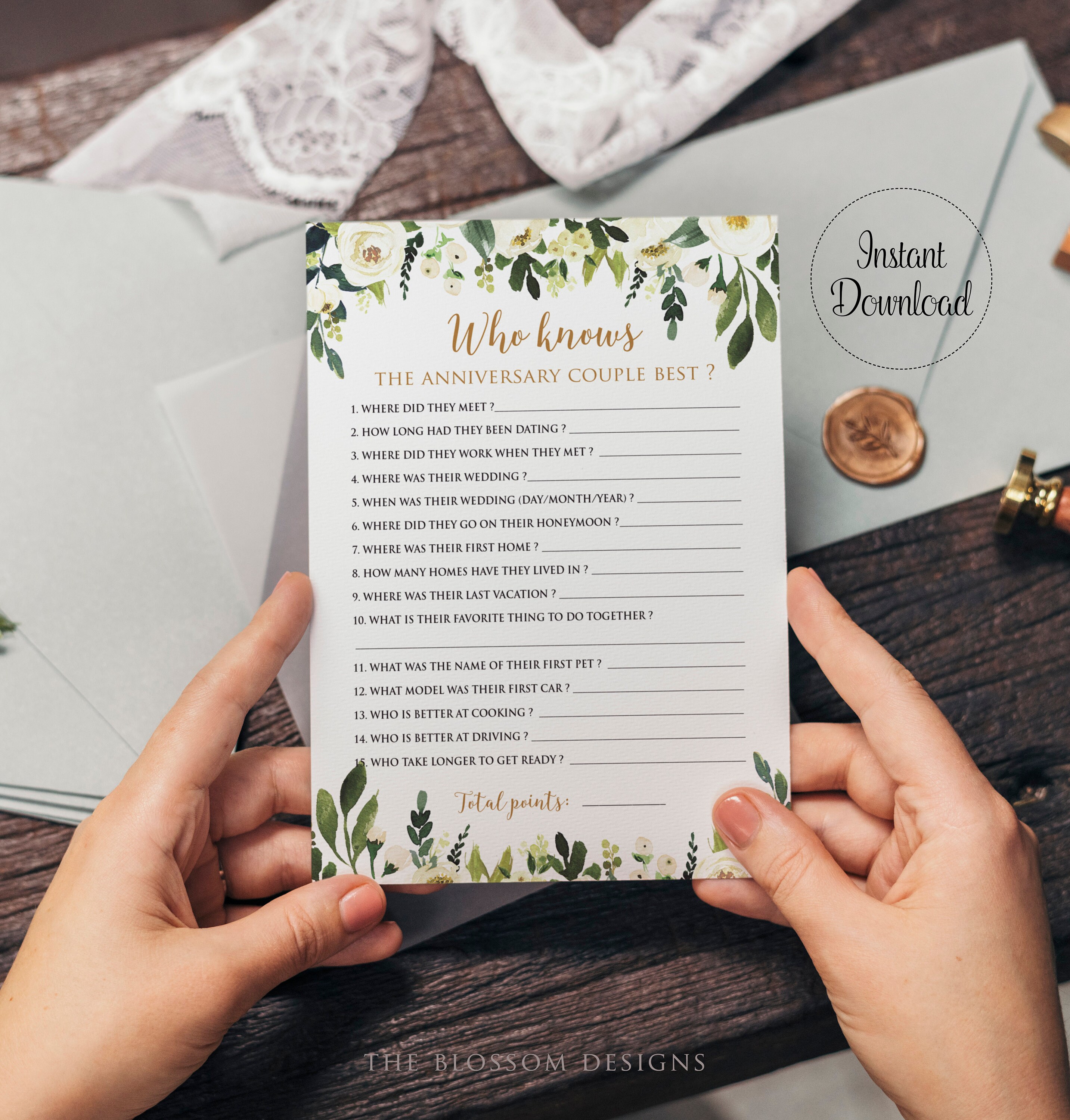 50th Anniversary Game Bundle Anniversary Party Games | Etsy