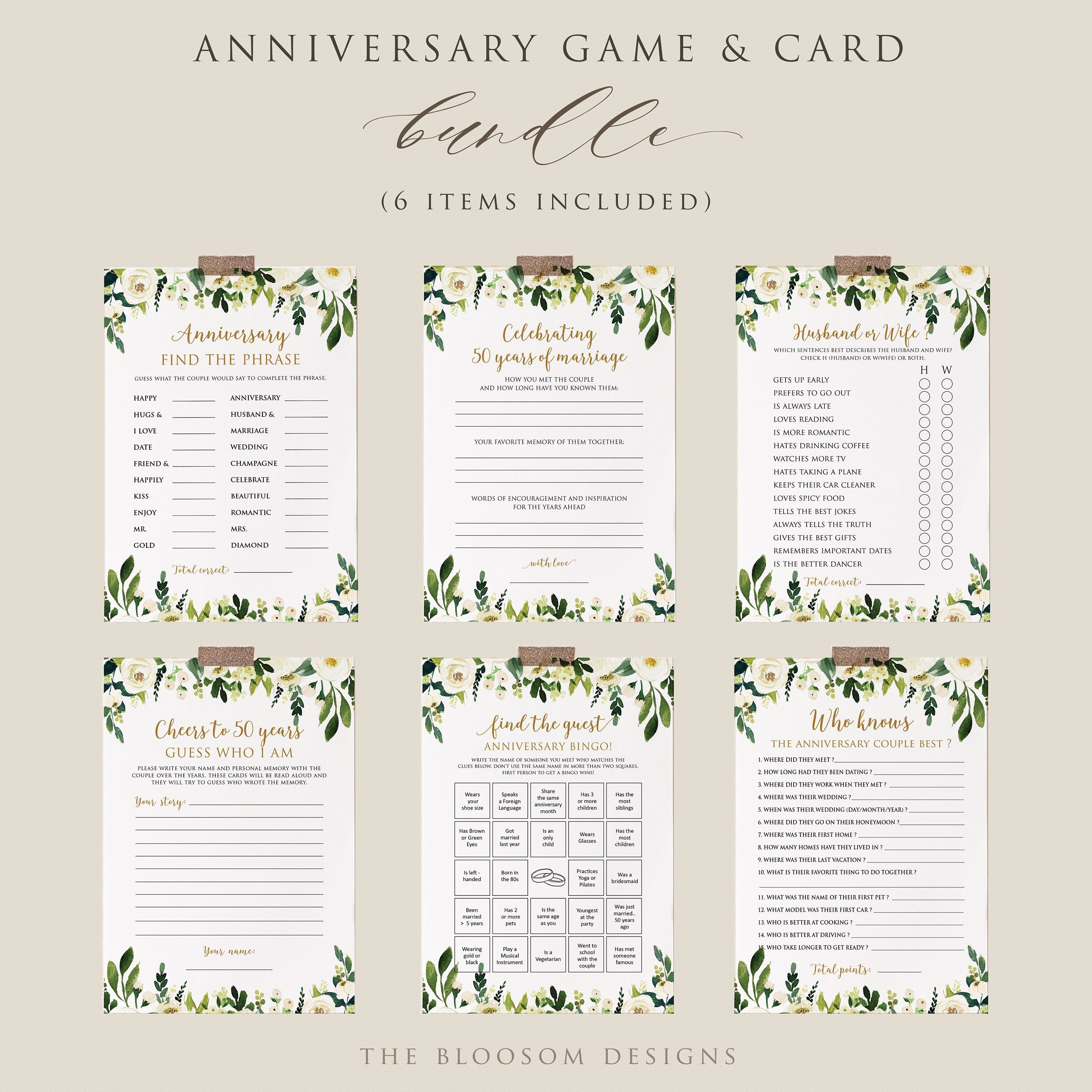 50th Anniversary Game Bundle Anniversary Party Games Etsy 50th-anniversary-game-bundle-anniversary-party-games-etsy