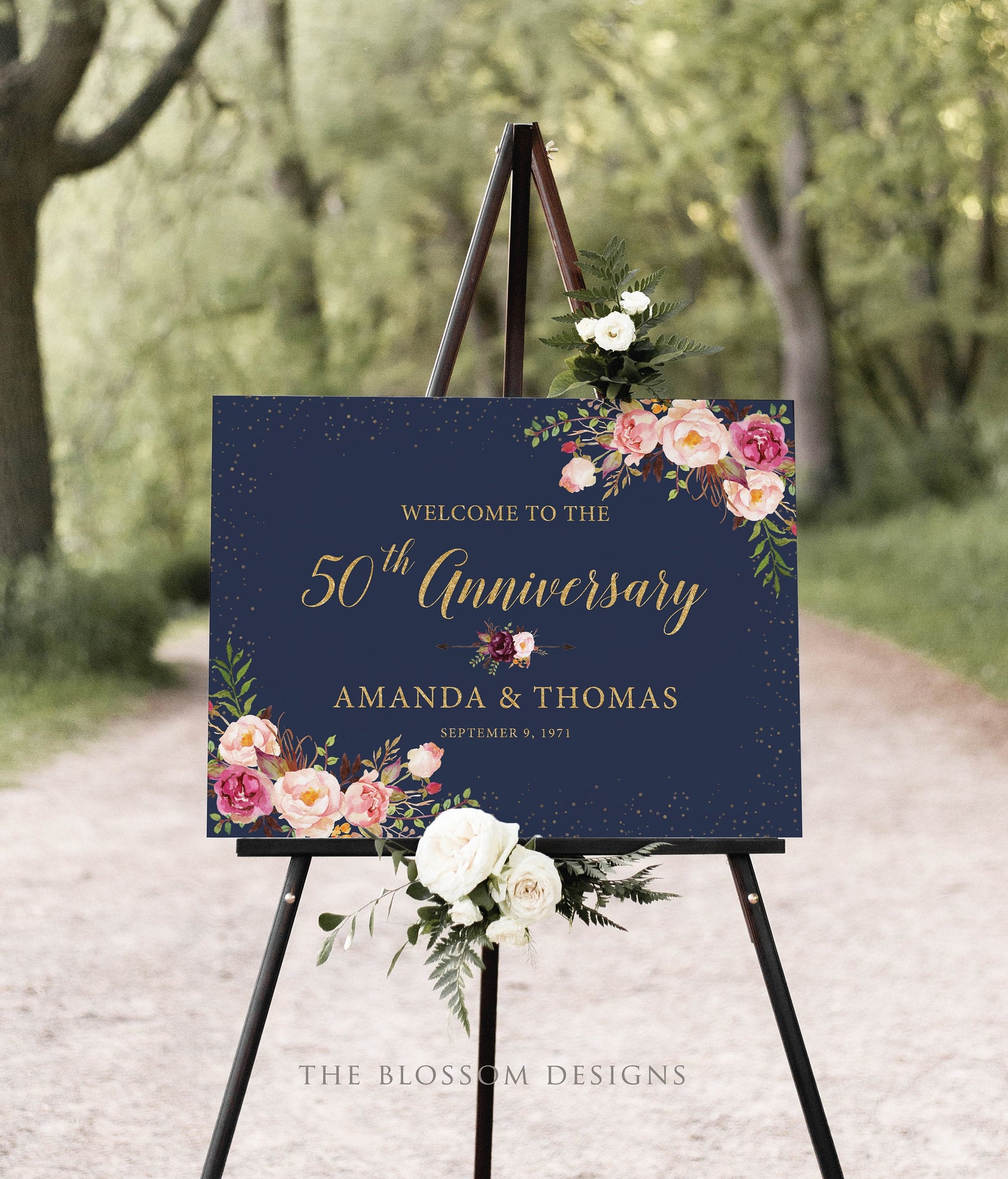 50th Anniversary Poster 50th Anniversary Sign Anniversary - Etsy